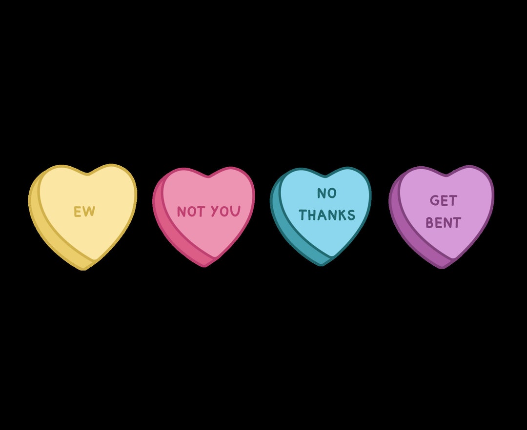 Sarcastic Candy Hearts - Etsy