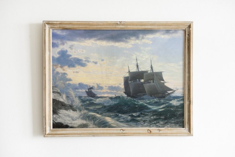 Vintage Ship Art - Etsy