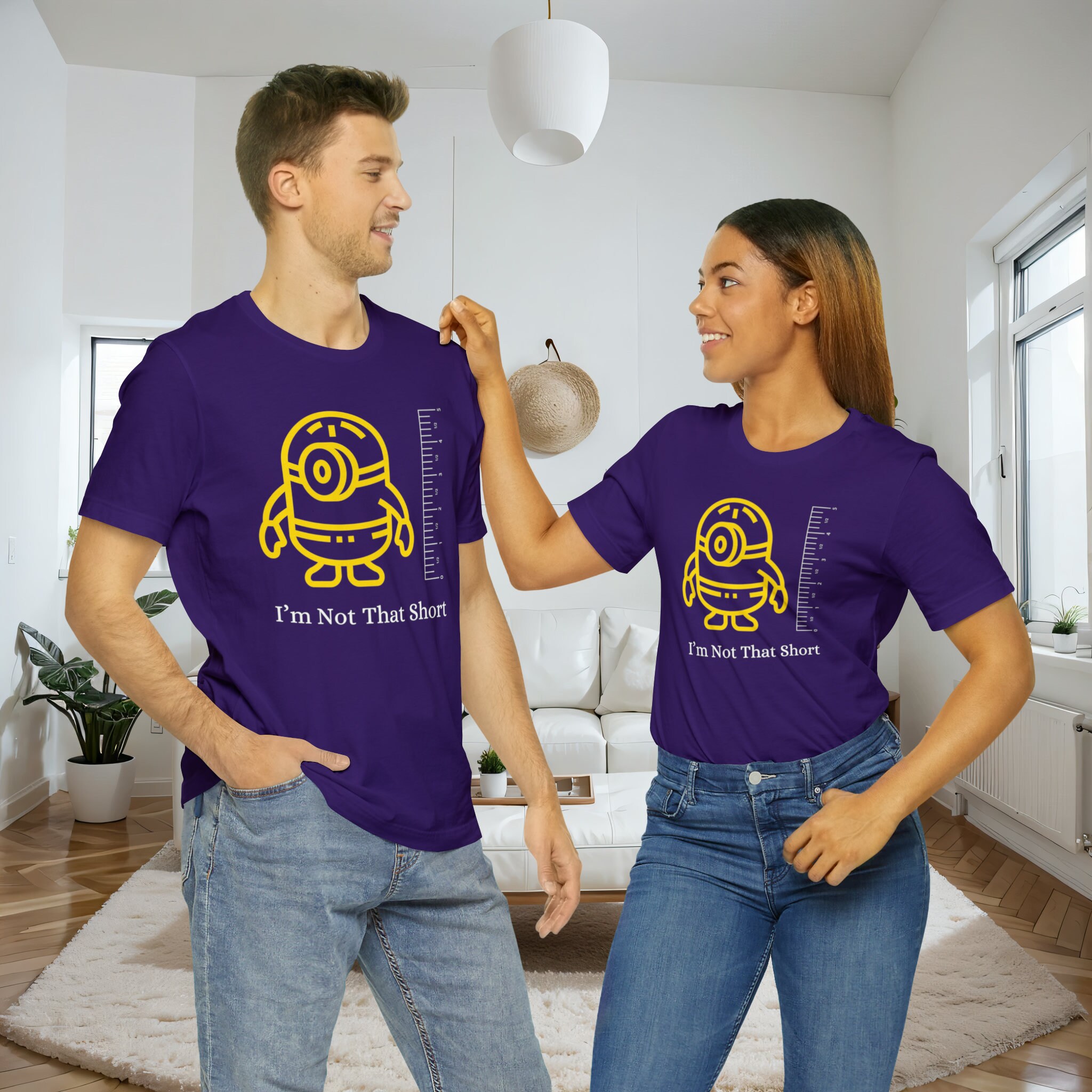 Cartoon Funny Short Person Tee Shirt for Short People Short Joke Funny ...