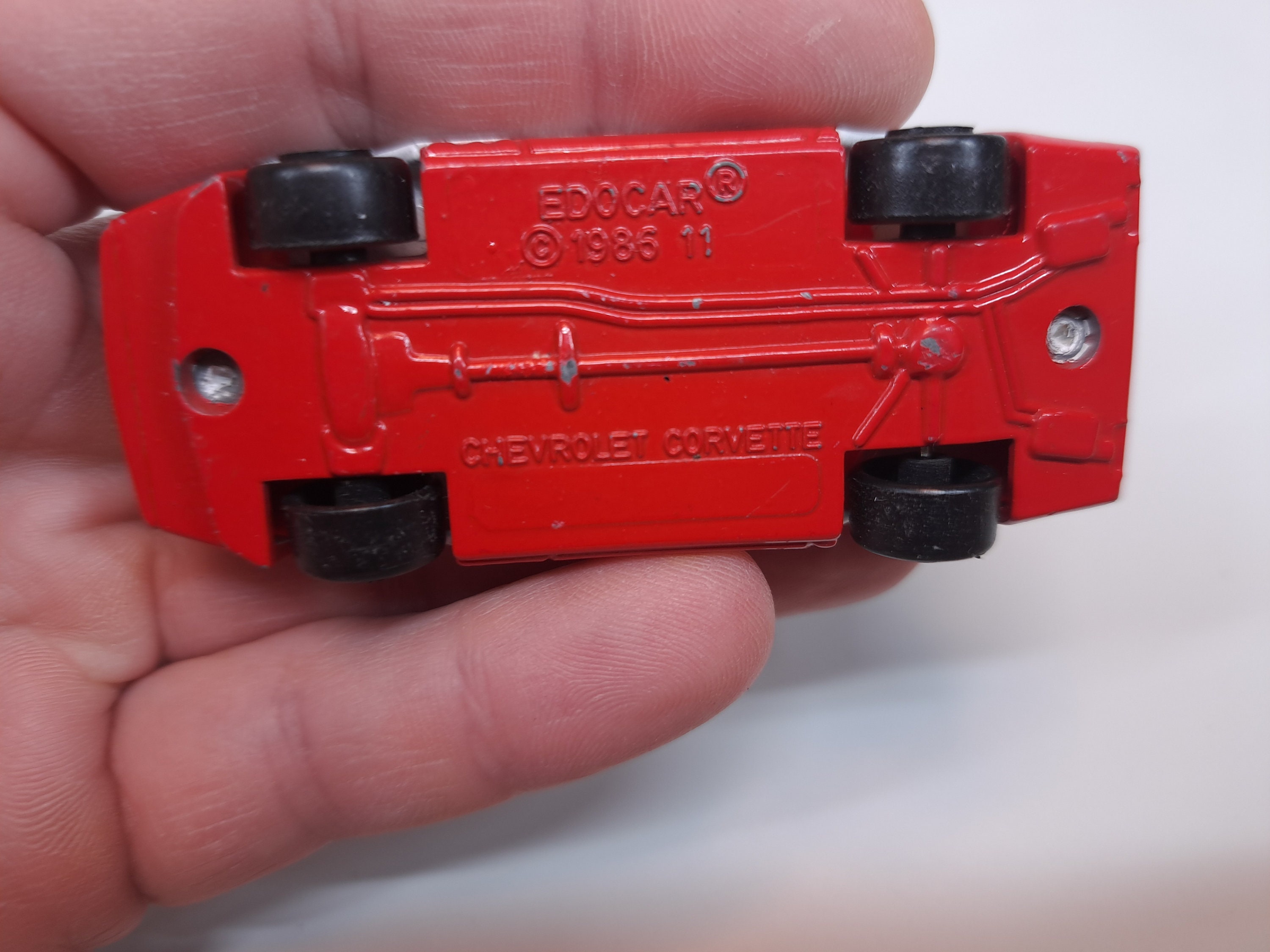 Coca Cola Coke 1986 11 Edocar Chevrolet Corvette, White With Red ...