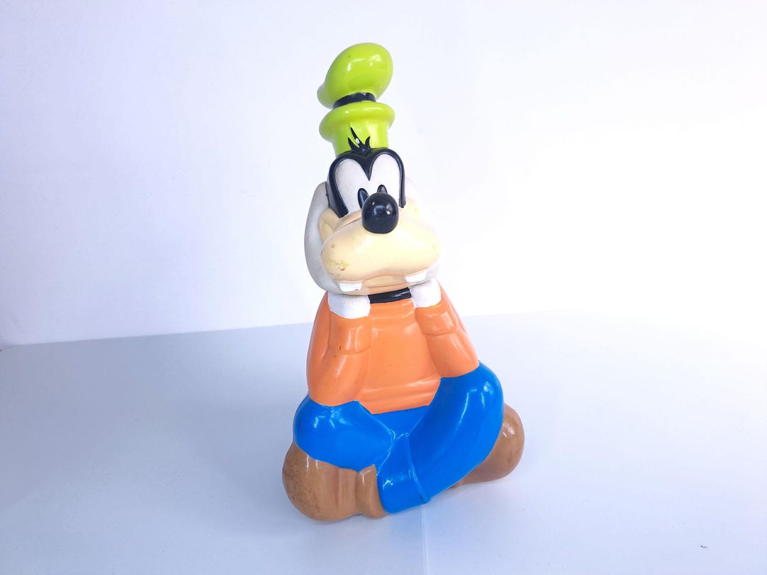 Goofy Disney Drinking Bottle Vintage, Plastic Bottle, 91/2 Beautiful ...