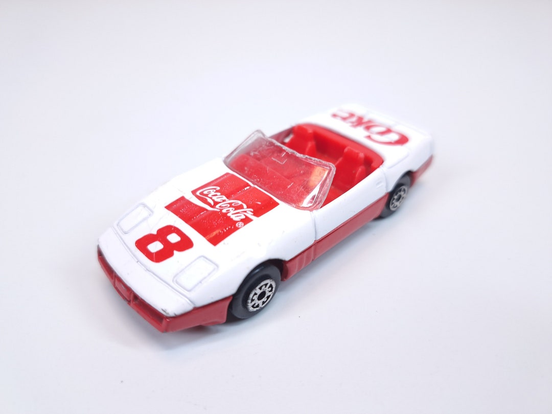 Coca Cola Car 1986 11 Edocar Chevrolet Corvette, White With Red Diecast ...