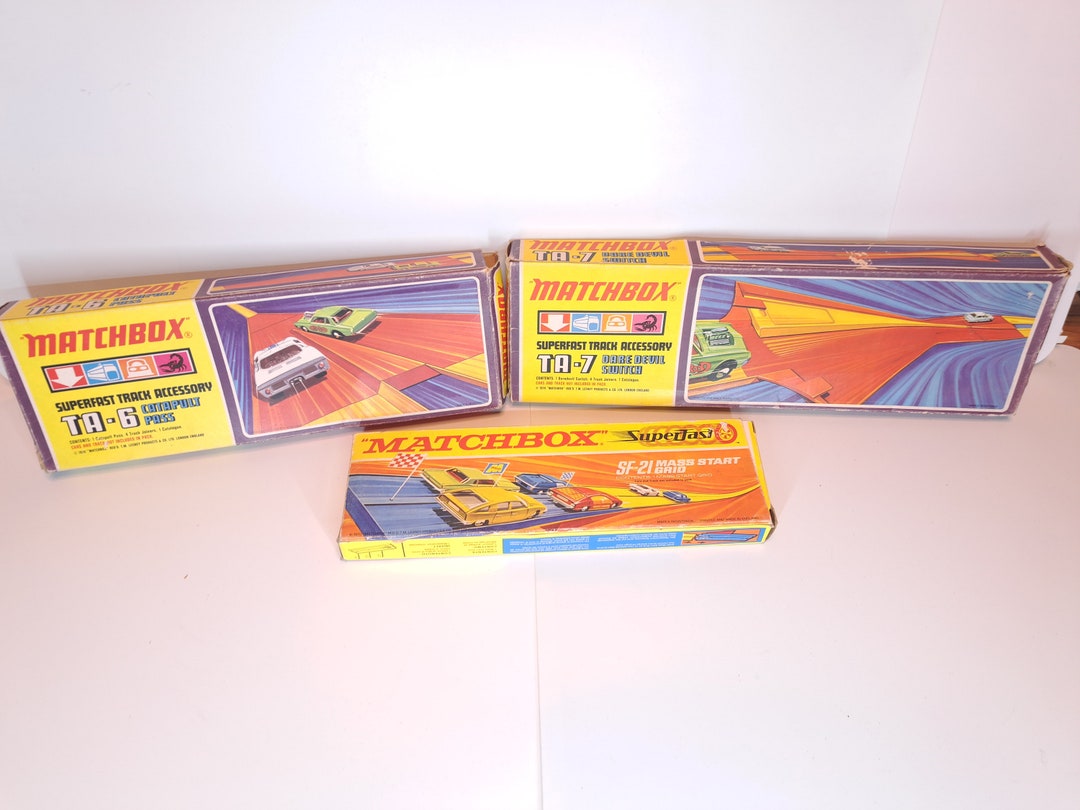 Matchbox 70s Super Fast Race Track Parts, TA6 TA7 and SF21 Rare ...