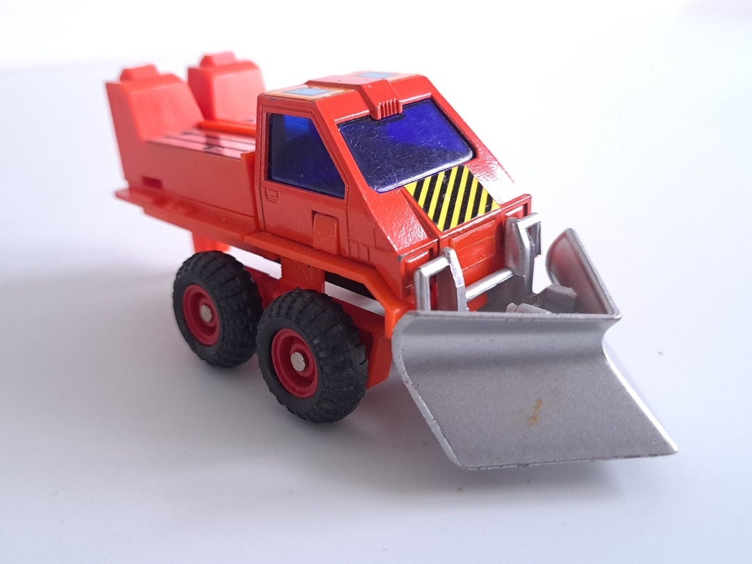 Transformers 80s MC Toy Mega Moto Bot Orange Snow Plow Vintage Dynabot ...