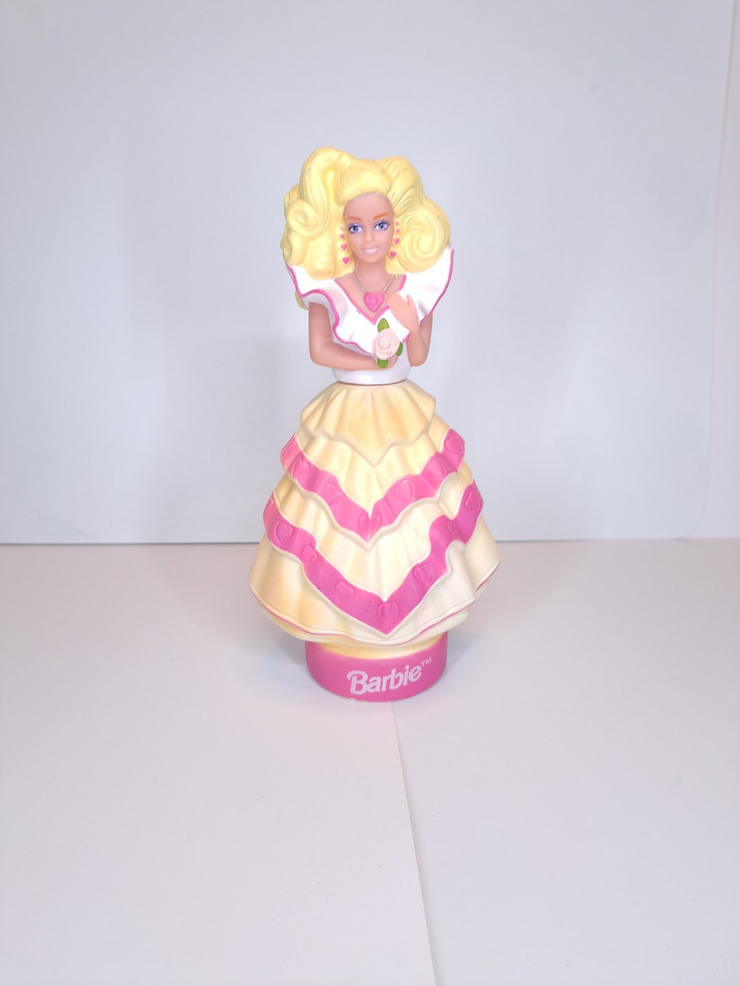 Barbie Shampoo Bottle, 1993 Bottle of Barbie Doll With Beautiful Pink ...