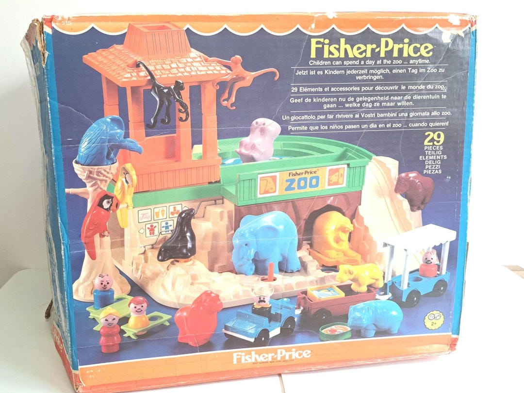 Fisher Price Zoo, Little People Play Set Vintage, 80s #916 Toys, Almost ...