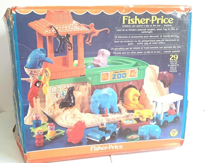 Fisher Price Zoo, Little People Play Set Vintage, 80s #916 Toys, Almost ...