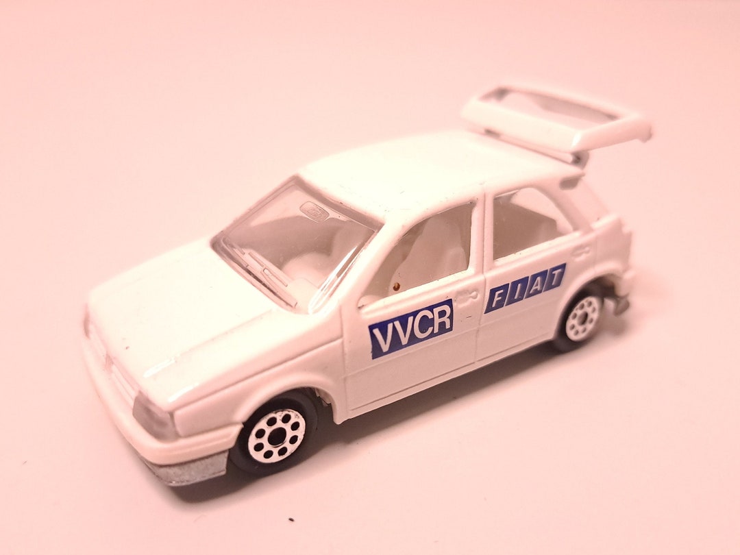Majorette White Fiat Tipo, VVCR No286 1/54 Made in France, Diecast Car ...