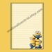 Minion Stationary - Letter Writing Set - Etsy