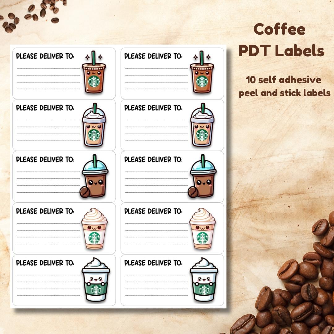 PDT Please Deliver to Labels - Sheet of 10 - Etsy