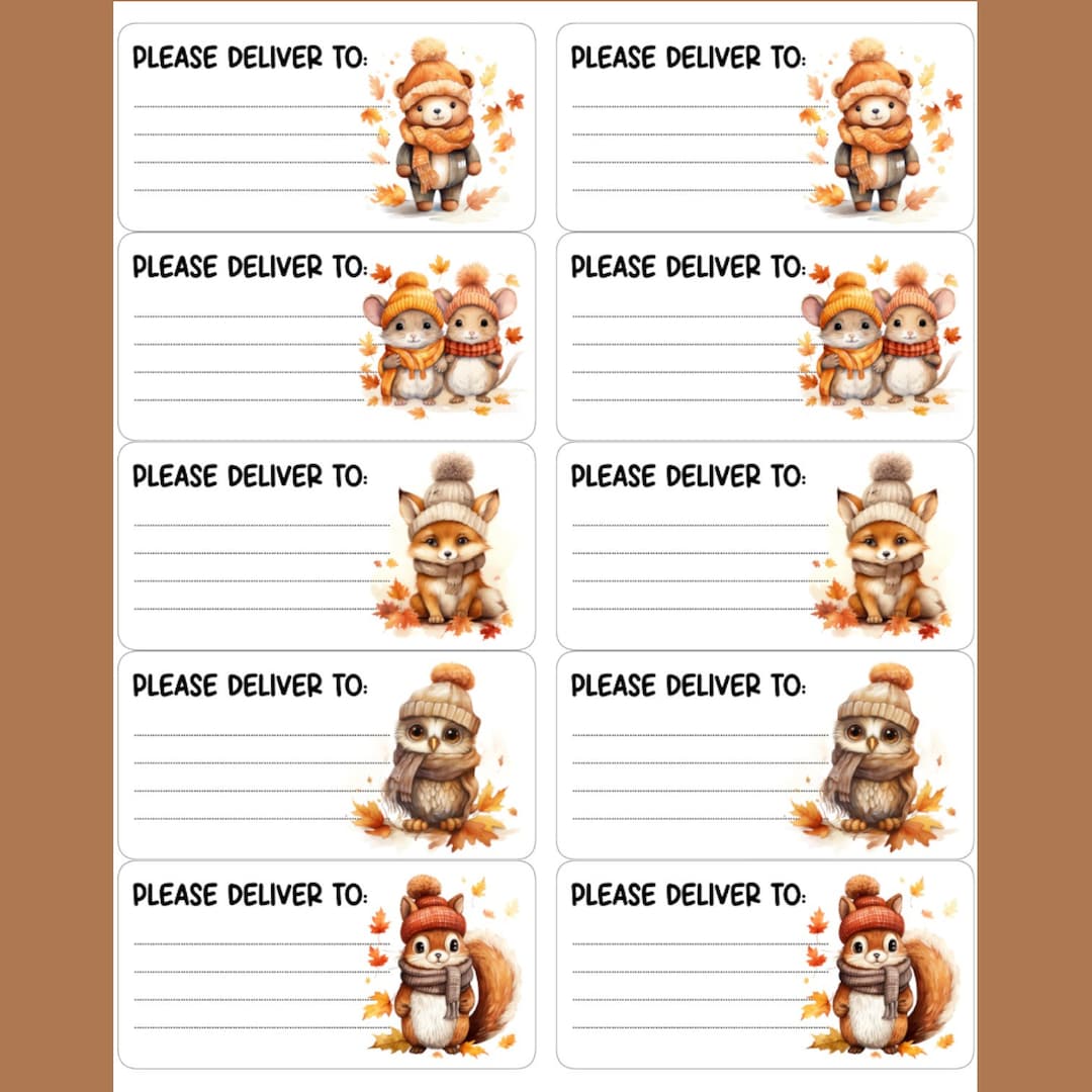 PDT Please Deliver to Labels - Sheet of 10 - Etsy