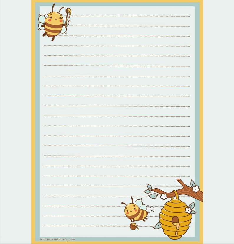 Honey Bee Stationary - Etsy