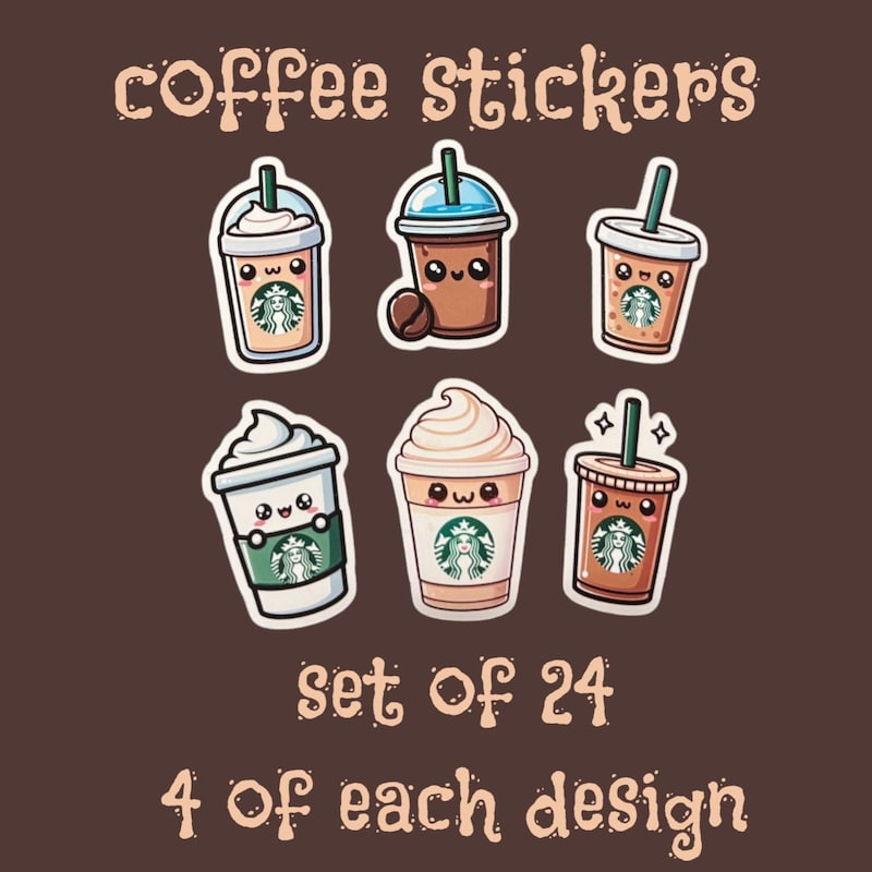 Starbucks Stickers - Etsy