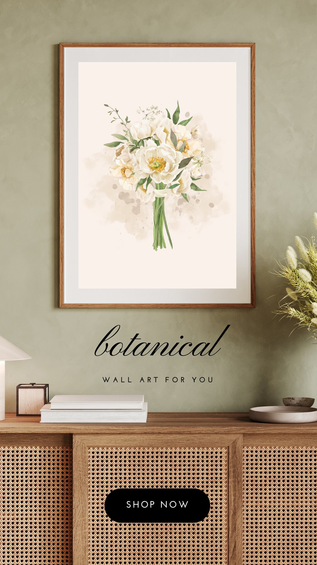Botanic Wall Art, 30x40 Centimeters, Botanic Print, Botanic Art, Floral ...