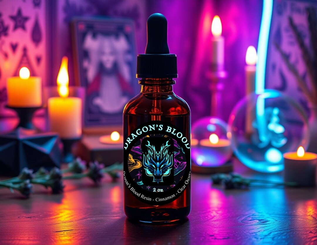 Dragon's Blood Magick Oil | Love, Protection, Exorcism Spell Anointing ...