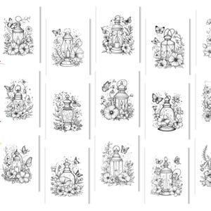 Magical Lanterns Coloring Pages, 30 Coloring Pages, Digital Download ...