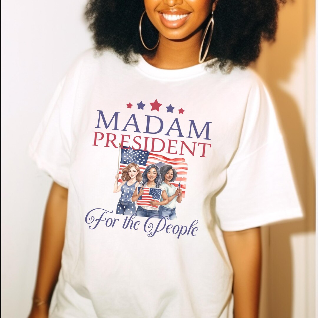 Kamala Harris Rally Shirt,madam President 2024 Tshirt,madame President ...