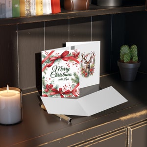 Merry Christmas Card Digital, Christmas With Love, Printable Christmas ...