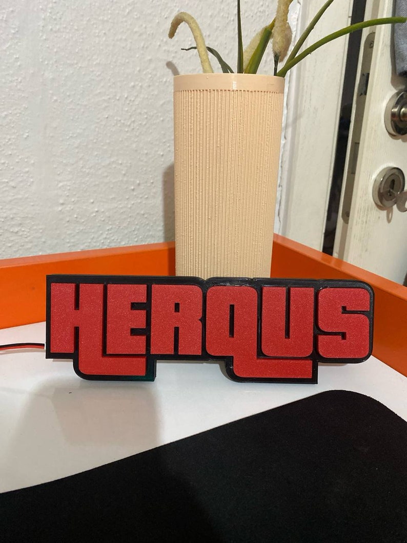 Personalized Name Light Box 3D Printed Display Sign Personalized Name ...