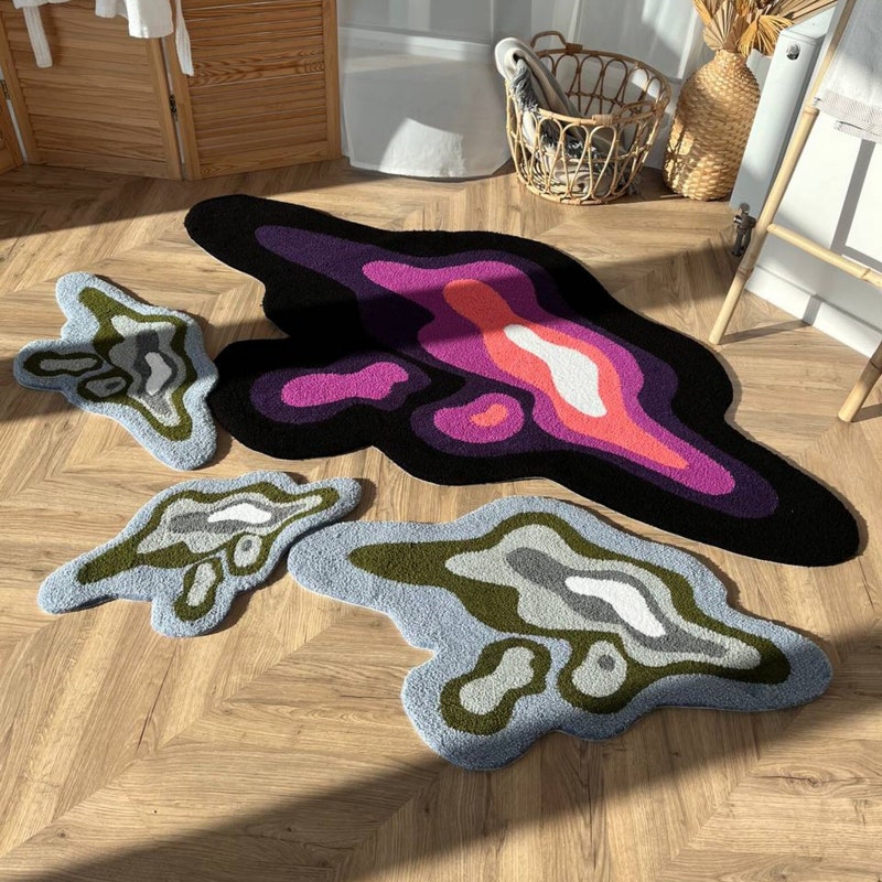 Abstract Floor Rug - Etsy