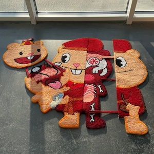 Pope HTF Collection Rug, Skeleton Rug, Handmade Tufted Custom Rug ...