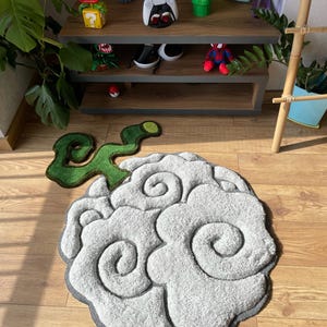 Fluffy Carpet Devil Fruit, 3d Custom Rug, Gomu Gomu Moku Moku Fruit ...