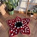 Strange Flower With Teeth, Monster Flower Custom Handmade Tufted Rug ...
