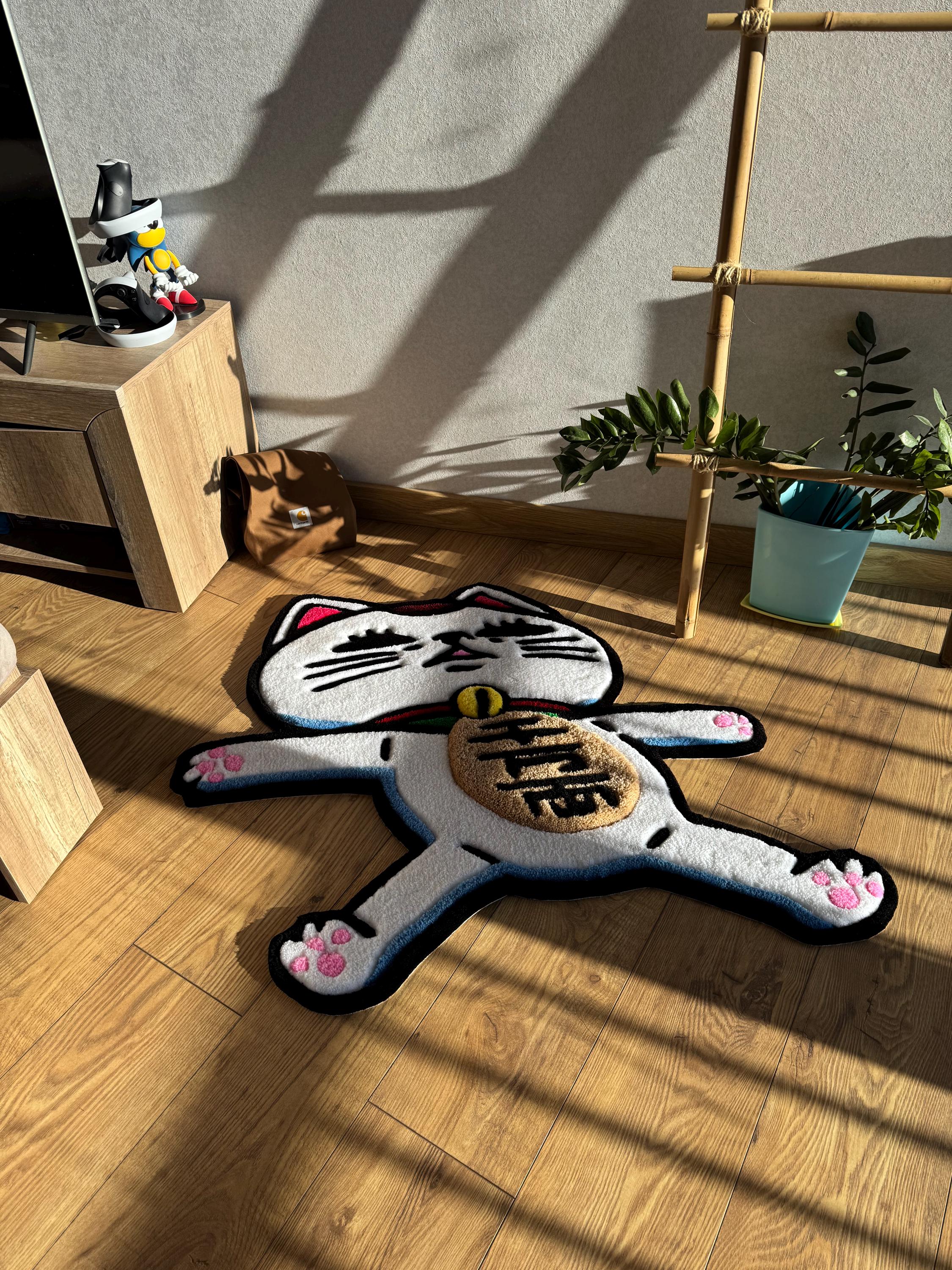 Custom Cat Rug: Tufted Wool, 3D Fluffy Handmade Carpet - Etsy