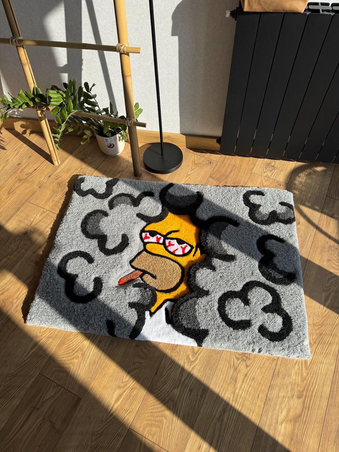 4.20 Homer Simpson Rug: 3D Custom Homer in Bushes Carpet - Etsy