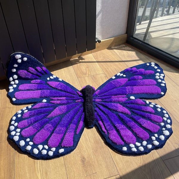 Butterfly Rug - Etsy