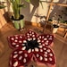 Strange Flower With Teeth, Monster Flower Custom Handmade Tufted Rug ...