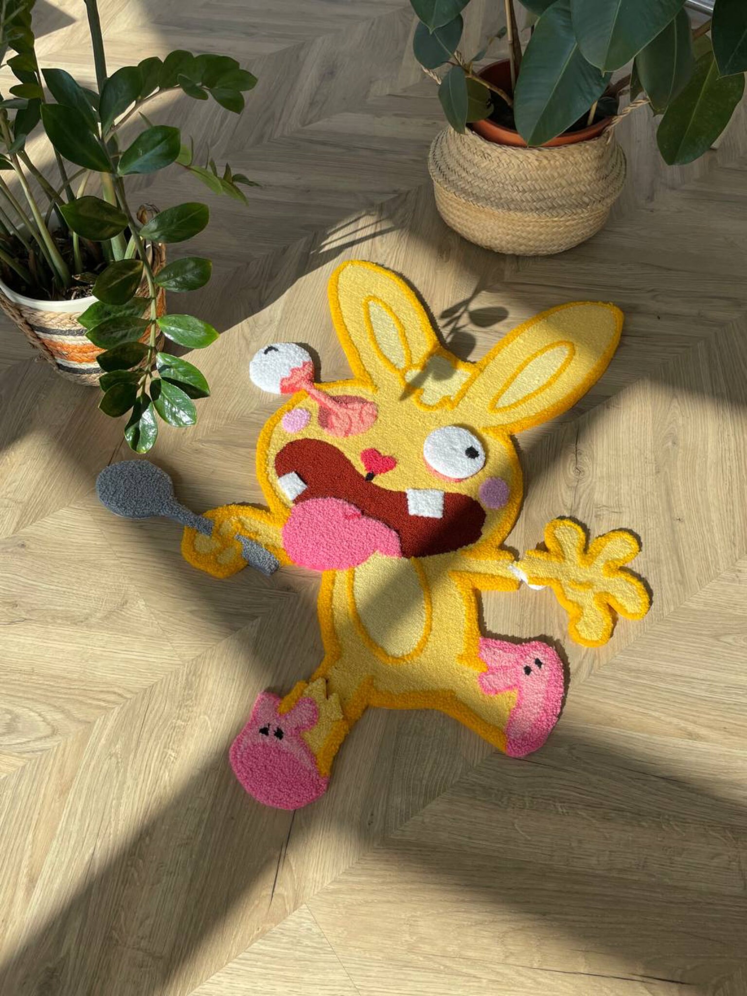 Cuddles HTF Collection Rug, Skeleton Rug, Handmade Tufted Custom Rug ...