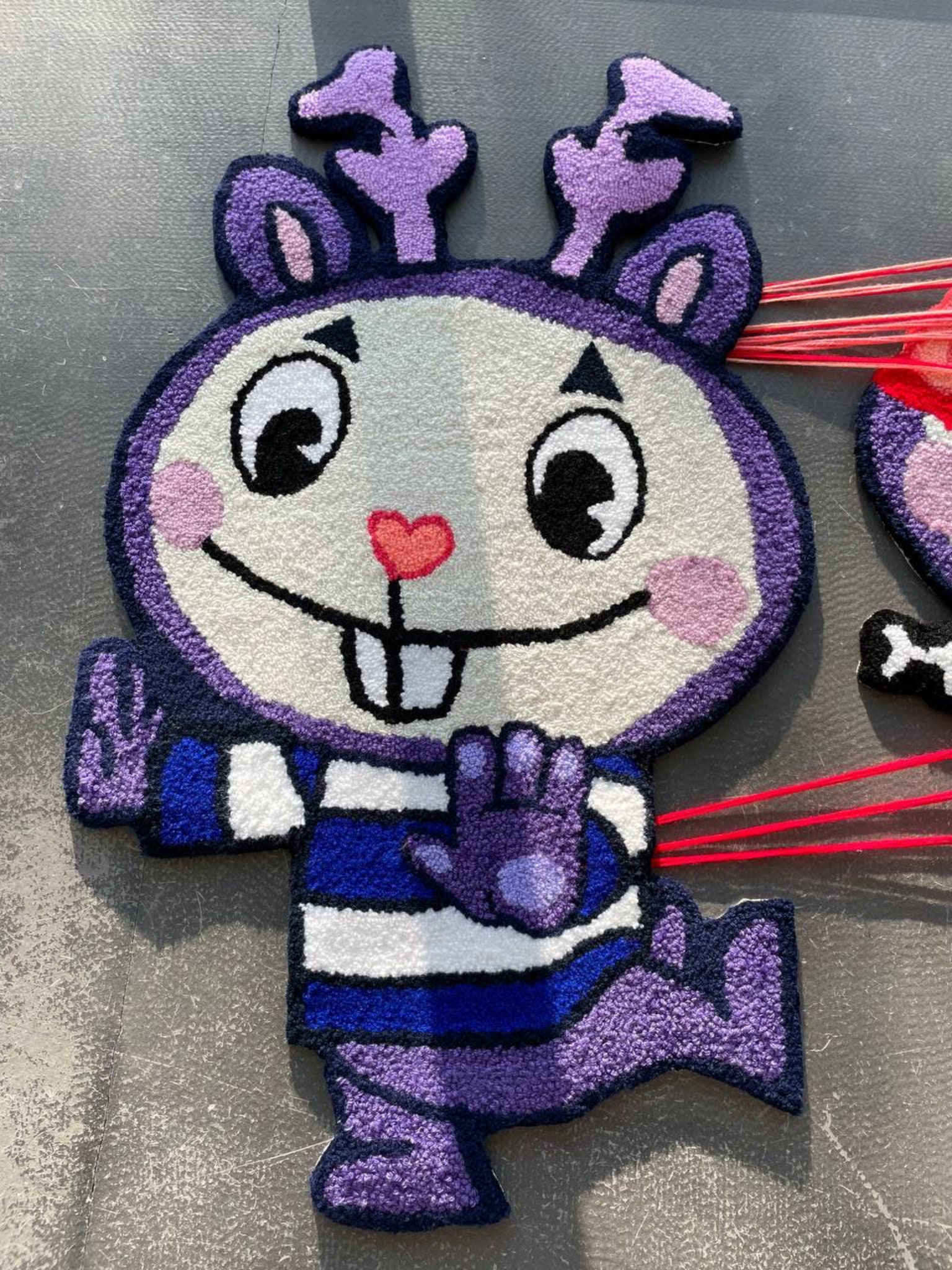 Mime HTF Collection Rug, Skeleton Rug, Handmade Tufted Custom Rug ...