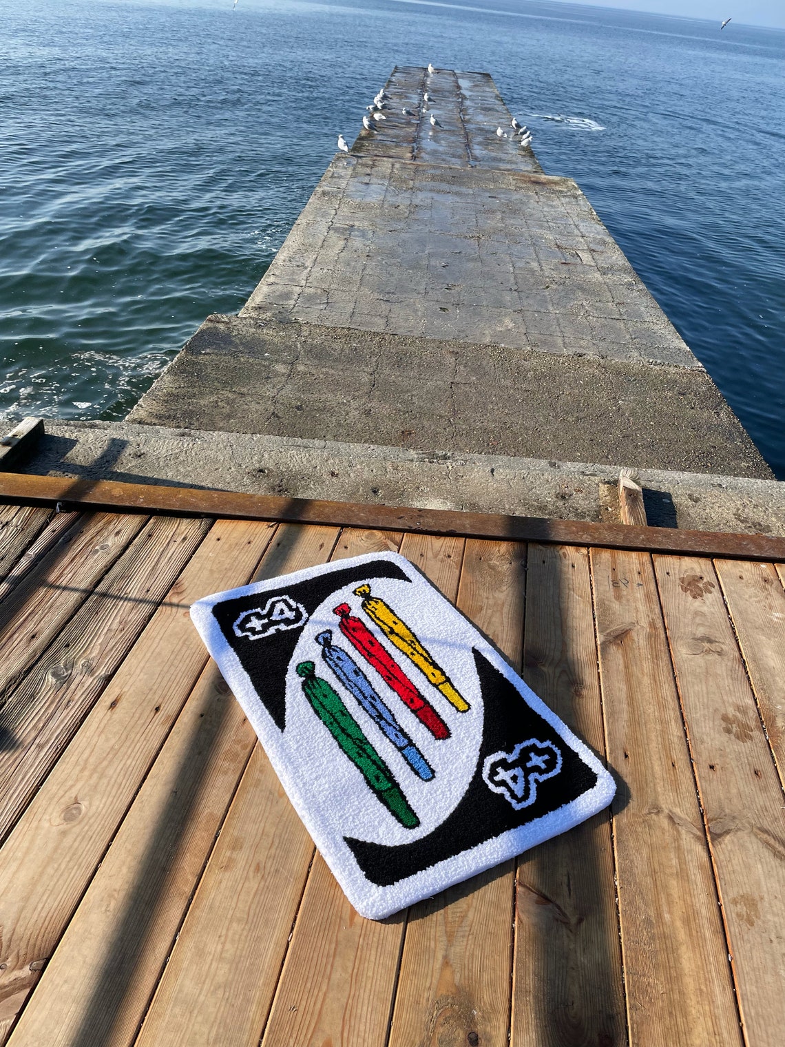 Uno Handmade Tufted Rug, 4 Uno Rug, Rug Tufting, Handmade Rug, Uno Card ...