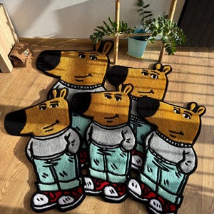 Chill Guy Meme Rug: Custom Handmade Tufted Carpet Decoration - Etsy