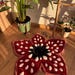 Strange Flower With Teeth, Monster Flower Custom Handmade Tufted Rug ...