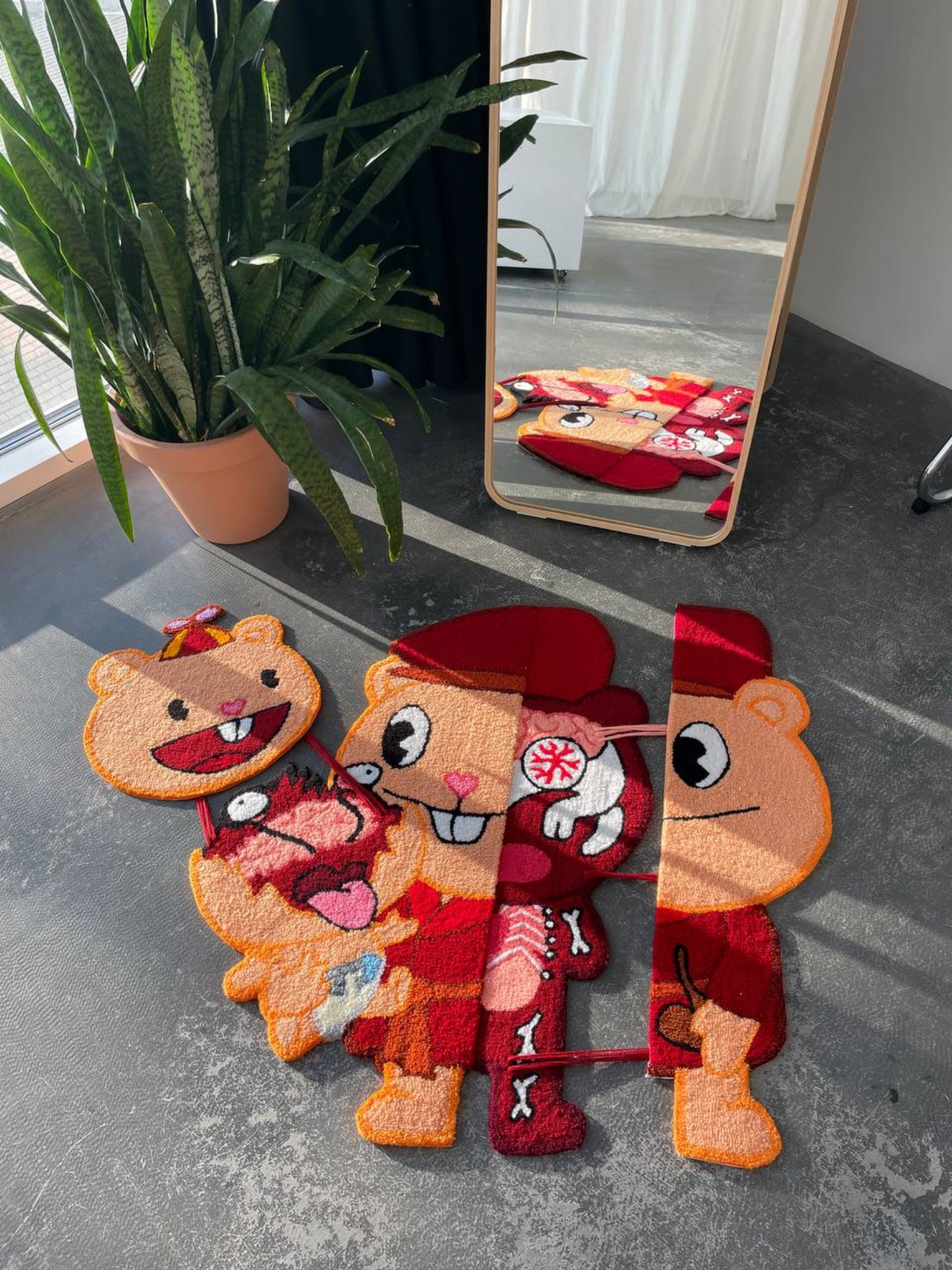 Pope HTF Collection Rug, Skeleton Rug, Handmade Tufted Custom Rug ...