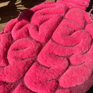Fluffy Custom Brain Rug, Handmade Tufted 3d Carpet, High Pile Rug, Bomb ...