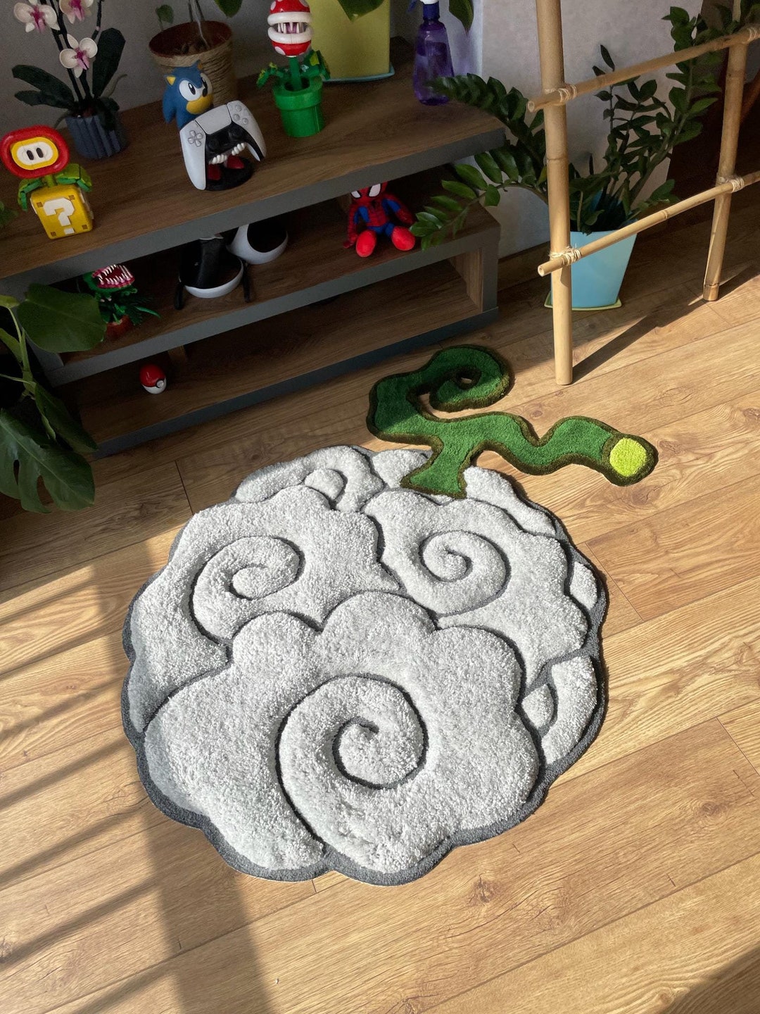 Fluffy Carpet Devil Fruit, 3d Custom Rug, Gomu Gomu Moku Moku Fruit ...