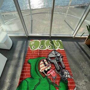 Custom Tufted Rapper Rug: MF DOOM Mask, Moving Parts - Etsy