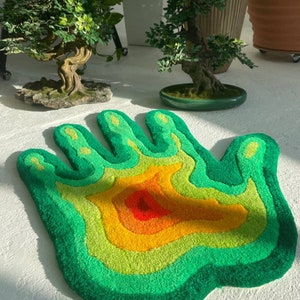 Human Hand Tufted Rug, 3d Tufted Rug, Human Anatomy Rug, Palm Rug ...