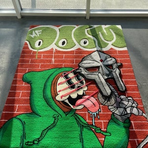 Custom Tufted Rapper Rug: MF DOOM Mask, Moving Parts - Etsy