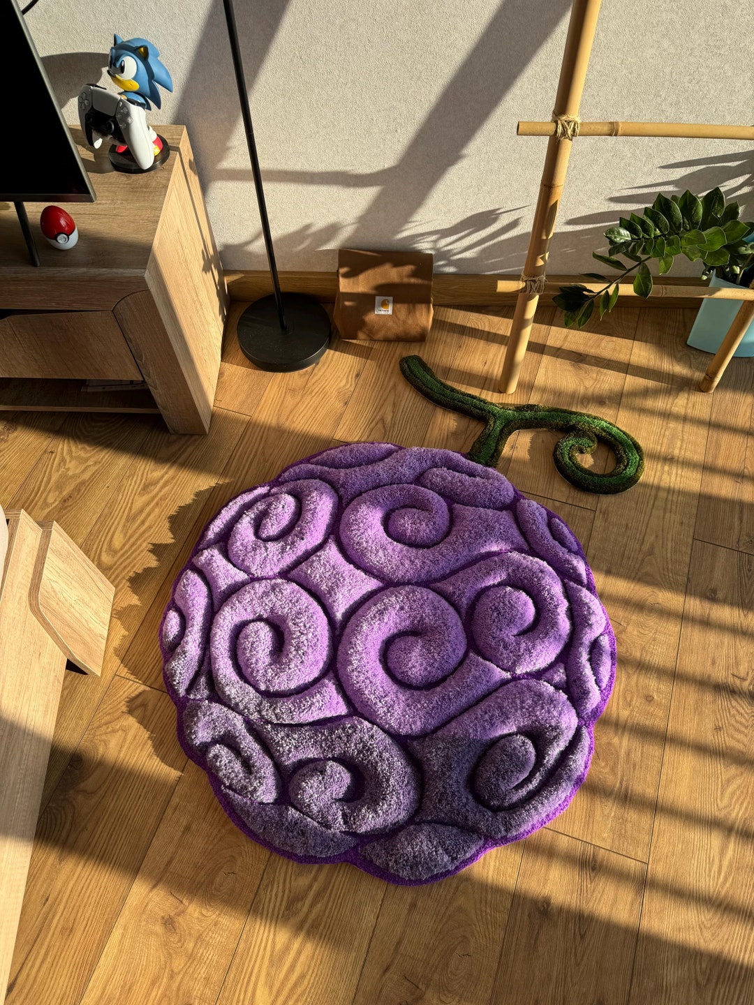 Gomu Gomu Devil Fruit Rug, 3D Fluffy Rug, Fluffy Custom Carpet One ...