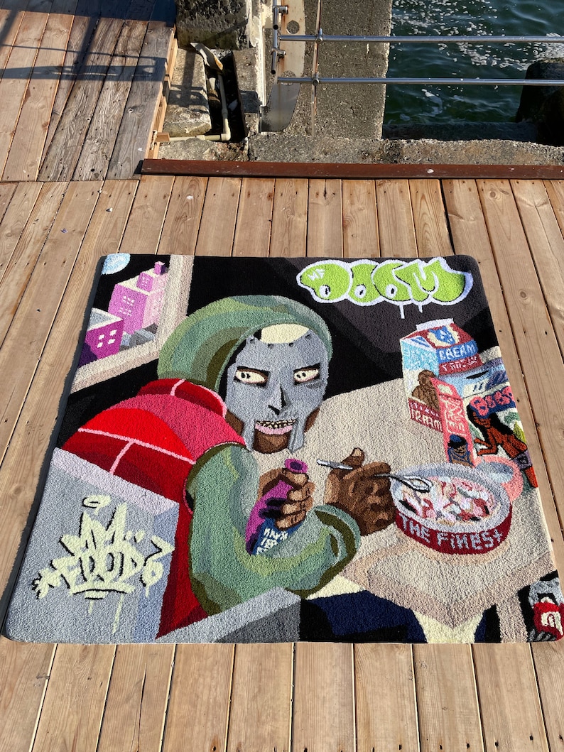 MF DOOM Custom Tufted Handmade Rug: Album Cover Commissioned Carpet - Etsy