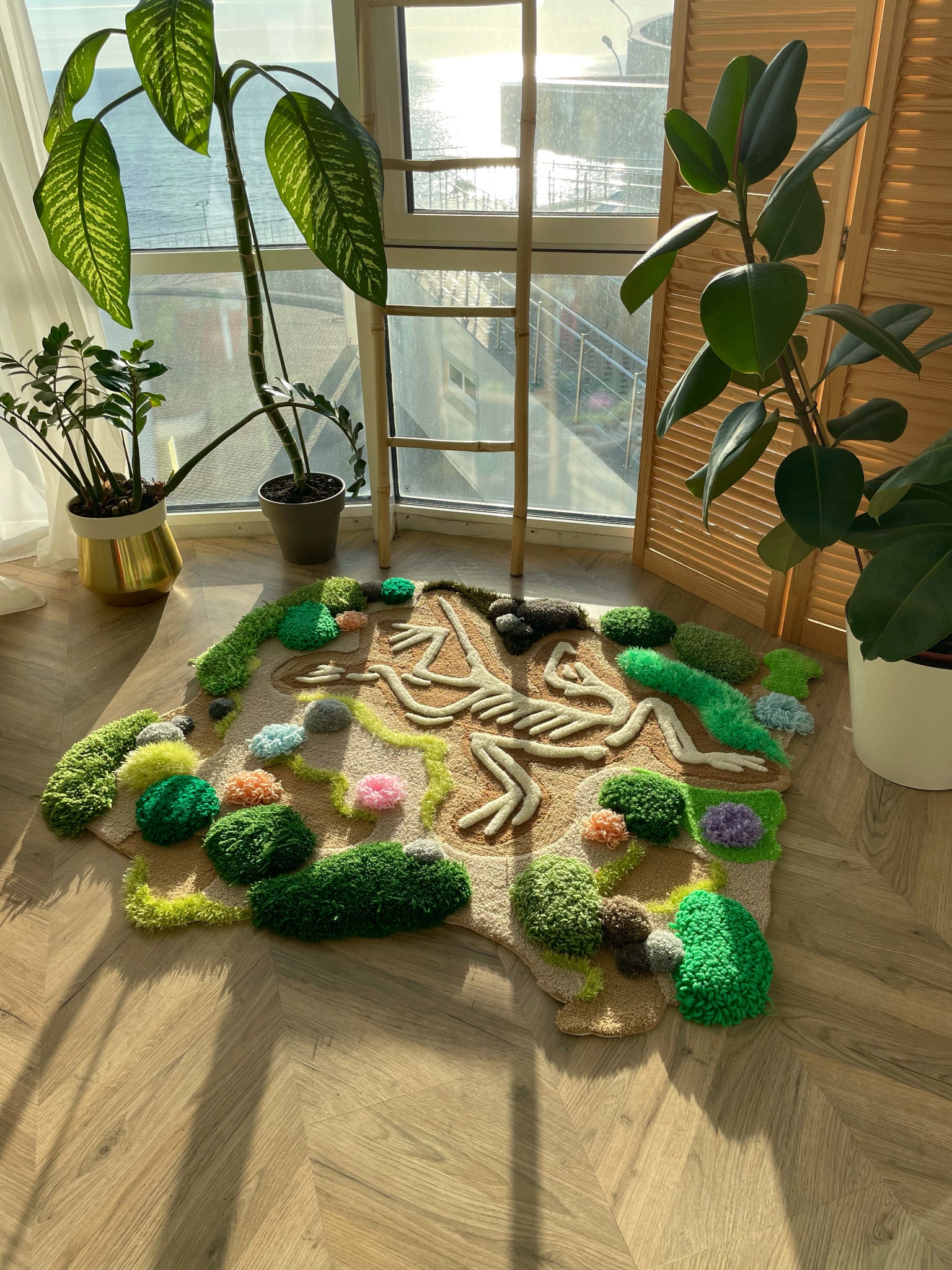 Handmade Tufted Custom Rug, 3d Tufted Rug, High Pile Carpet, Fluffy Rug ...