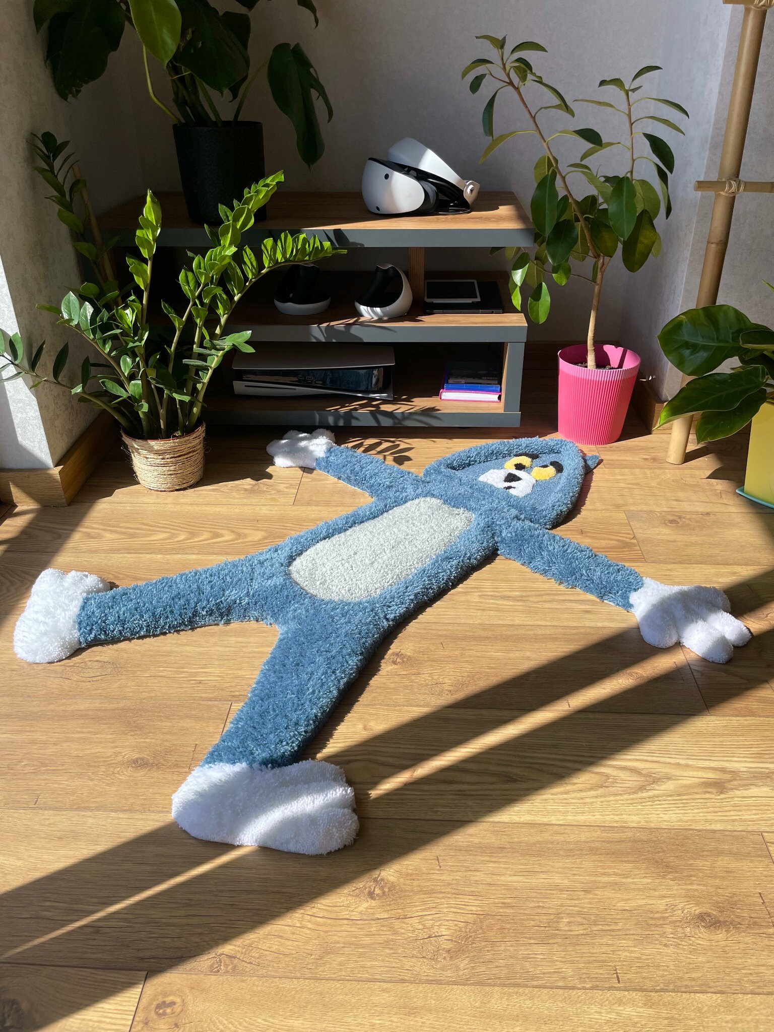 Cat Handmade Tufted Custom Rug, 3d Tufted Rug, High Pile Carpet, Fluffy ...