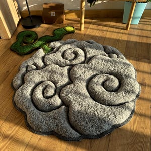 Fluffy Carpet Devil Fruit, 3d Custom Rug, Gomu Gomu Moku Moku Fruit ...