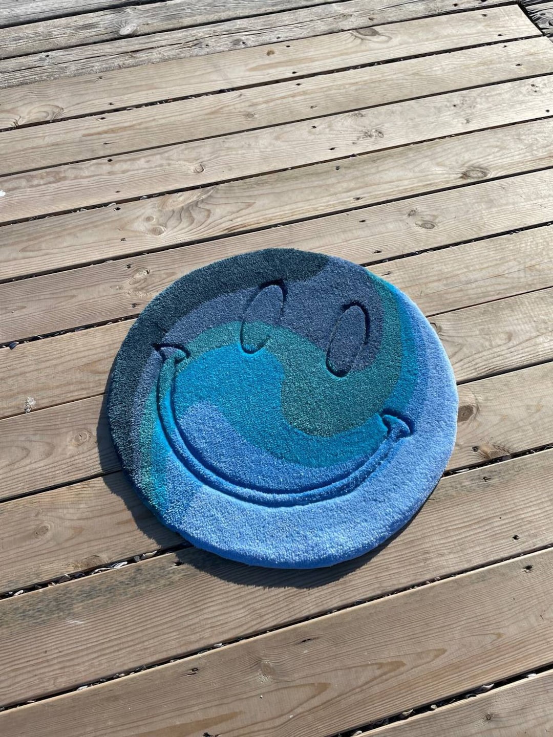 3d Tufted Smiling Face Rug, Trippy Smile Rug, Tufted Rug, Handmade Rug ...