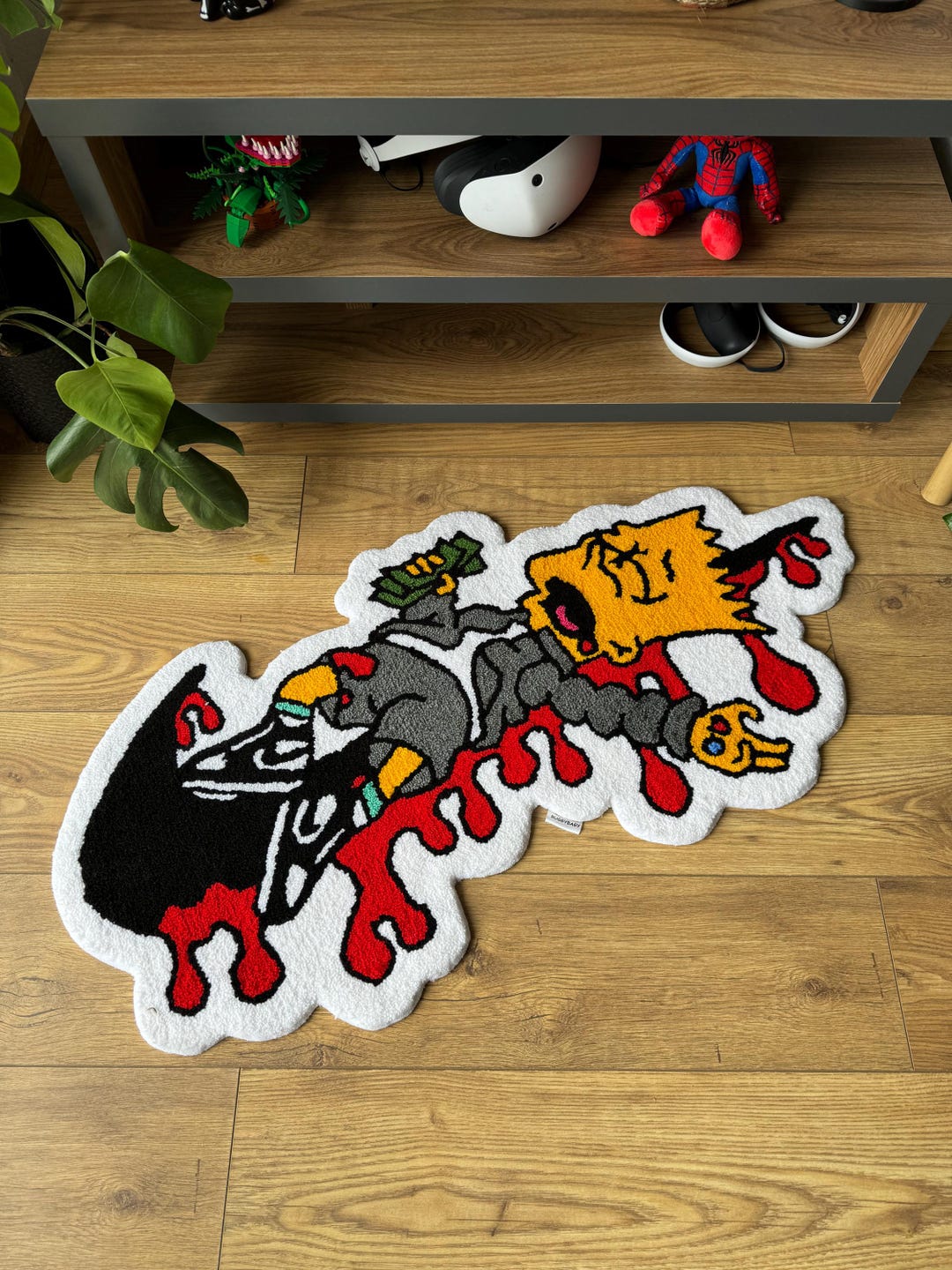 Handmade Bart Simpson Tufted Rug: Luxury Carpet Design - Etsy