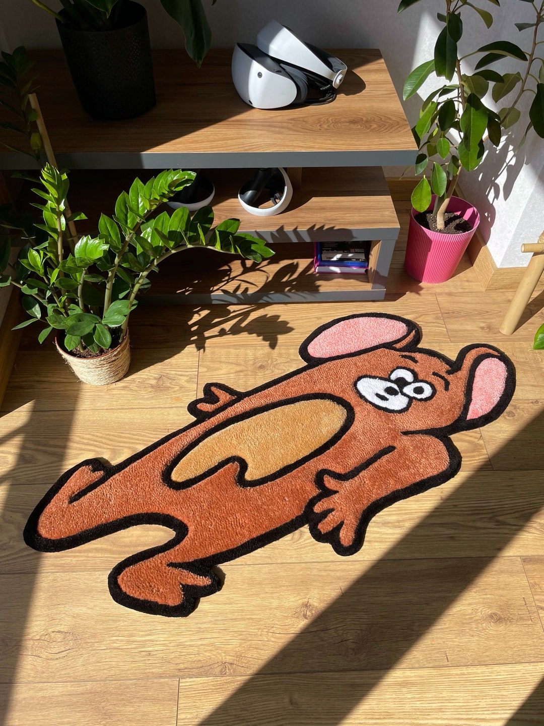 Smashed Mouse Handmade 3D Tufted Rug: Living Room Decor Carpet - Etsy